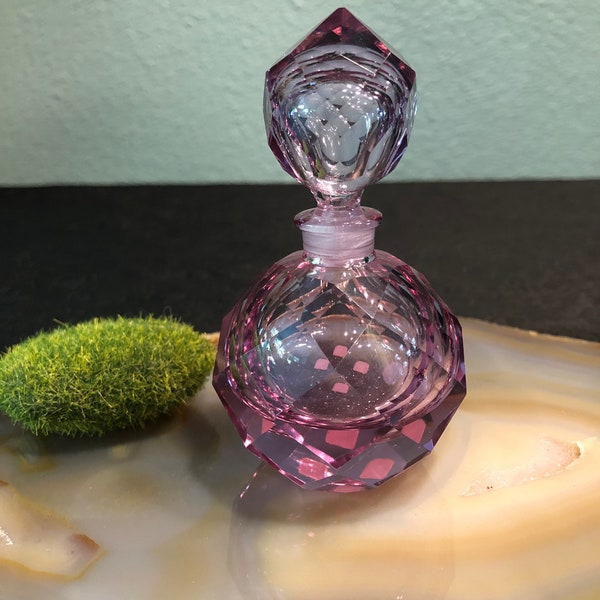 Irice Crystal Perfume Bottle - Etsy