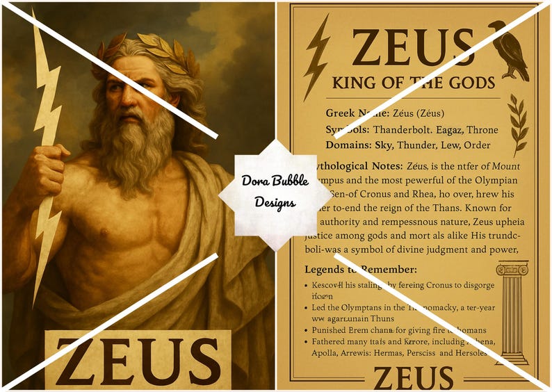 Greek Gods and Goddesses AI Digital Kit - Etsy