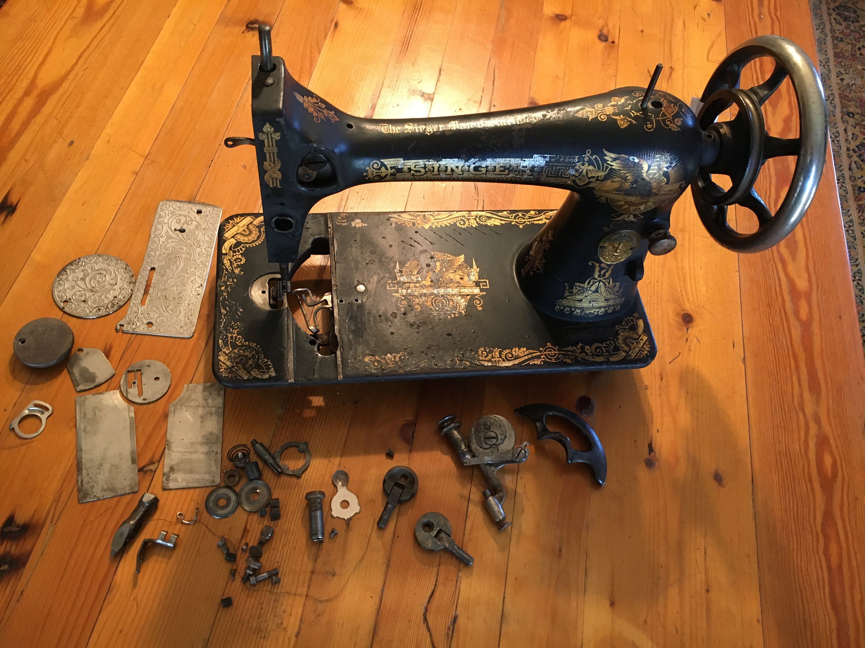 Sewing Machines 904 Antique Singer 16K Sphinx Collectible Rare Sewing ...