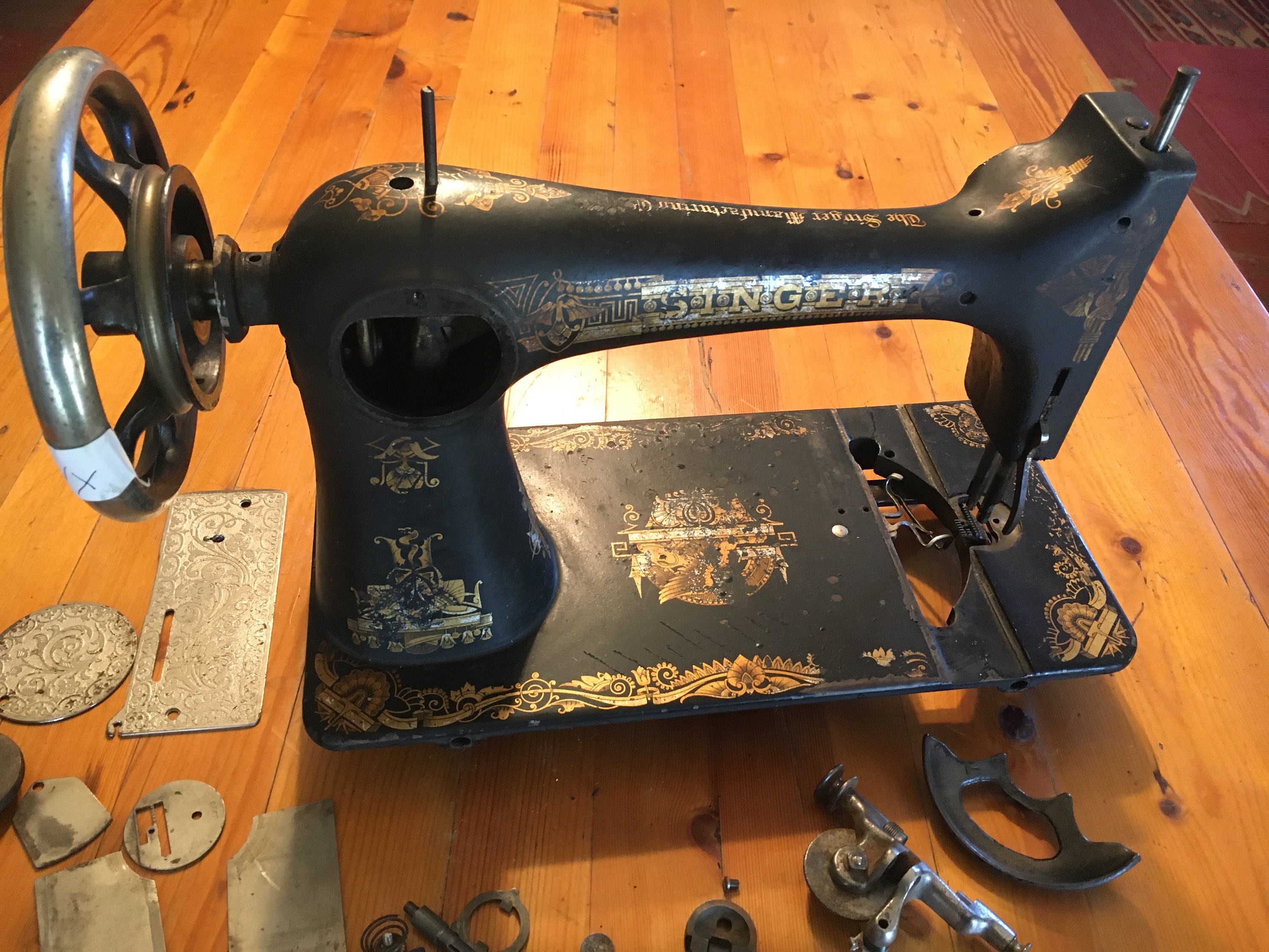 Sewing Machines 904 Antique Singer 16K Sphinx Collectible Rare Sewing ...