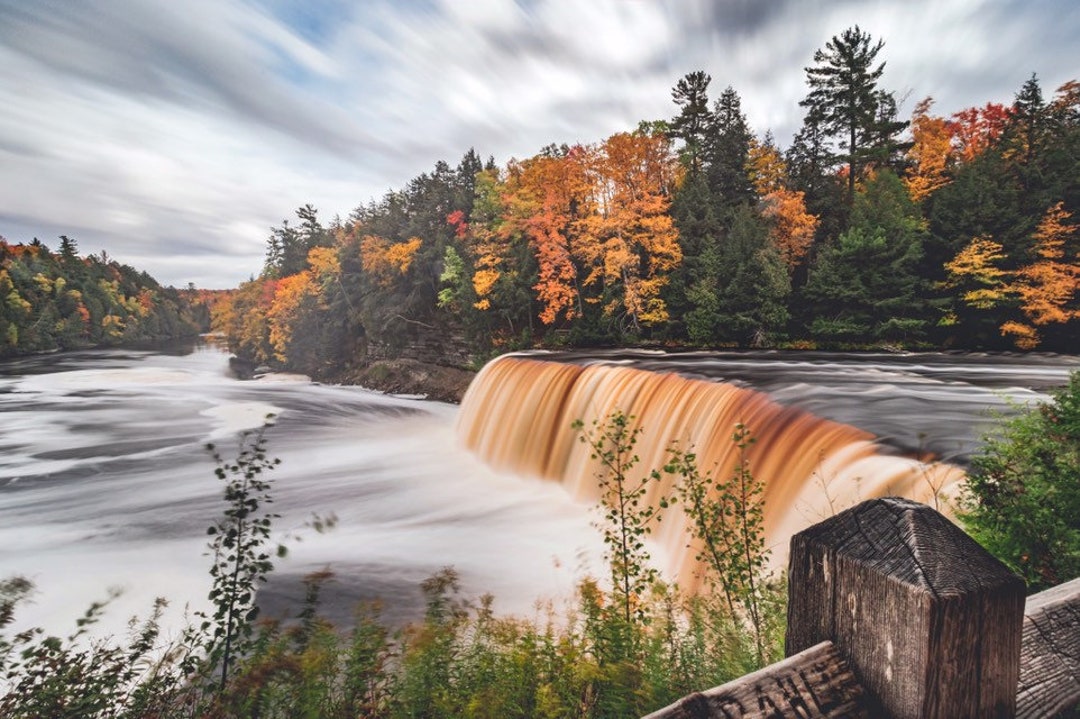 Tahquamenon Falls in Autumn ~ Upper Peninsula ~ Michigan Photography ...