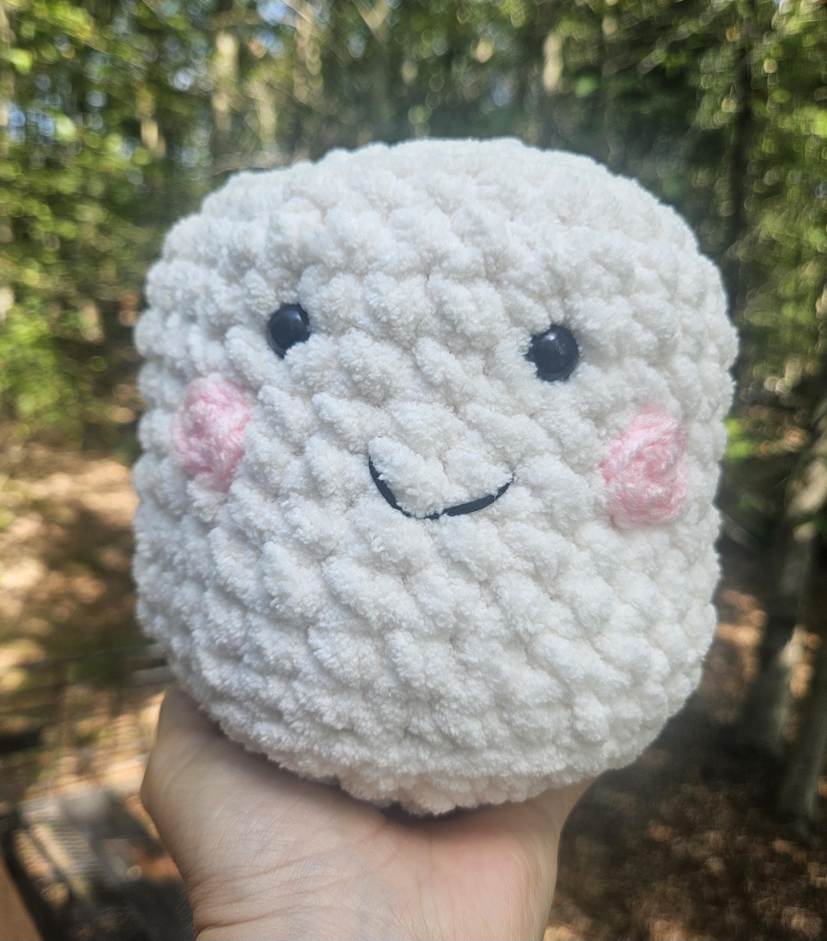 Squishy Campfire Marshmallow Crochet Pattern PDF | Plush Marshmallow ...