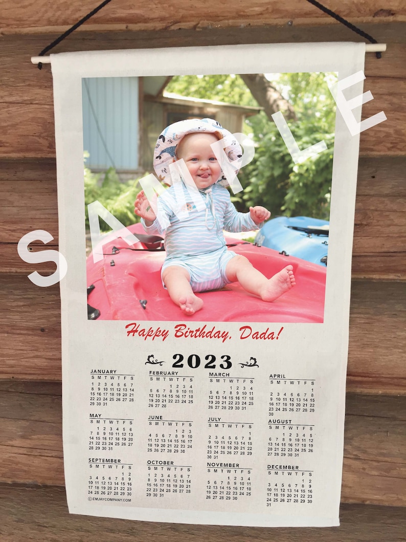 Custom Personalized Calendar Wall Hanging Cloth Banner - Etsy