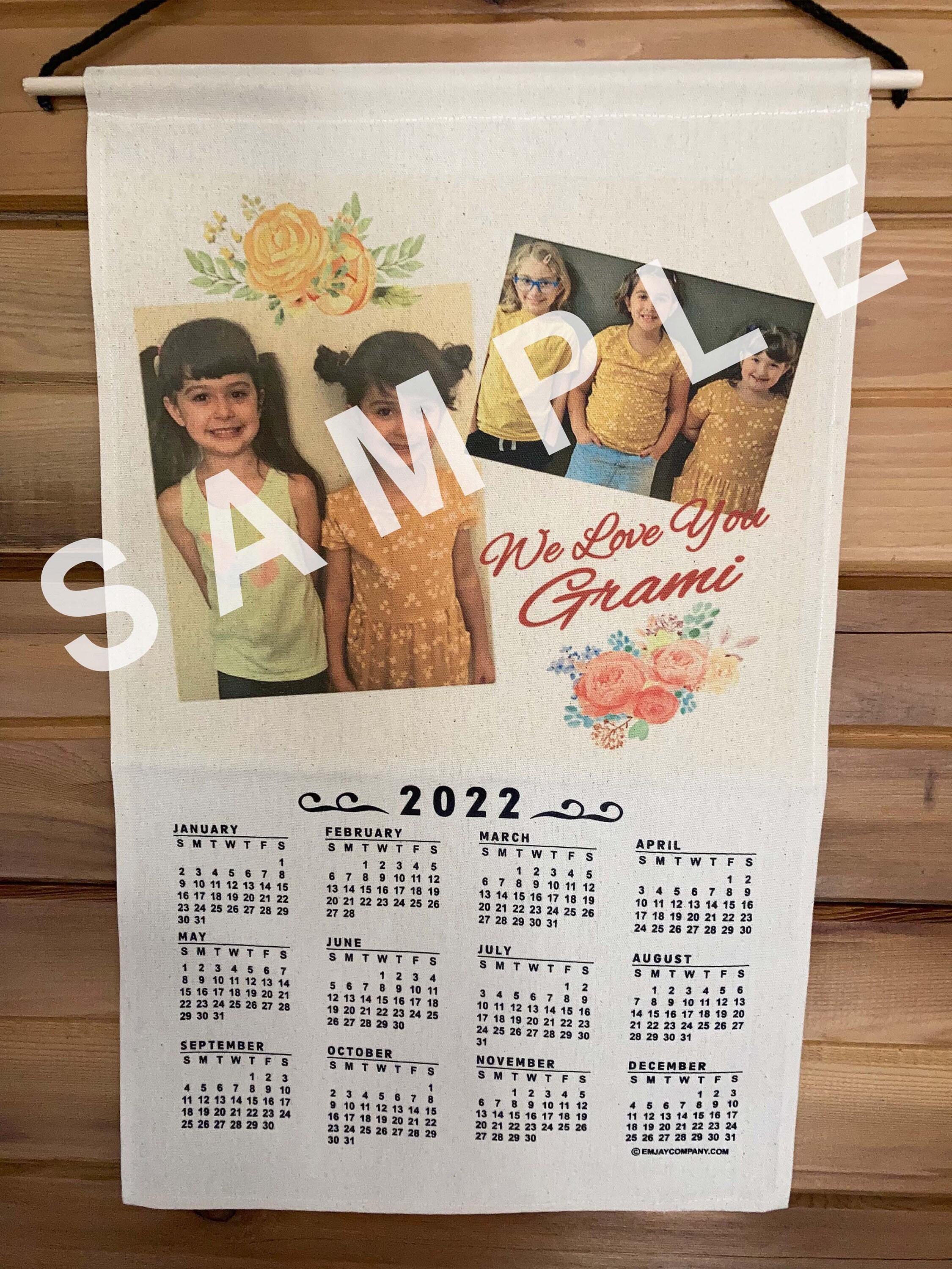 Custom Personalized Calendar Wall Hanging Cloth Banner - Etsy