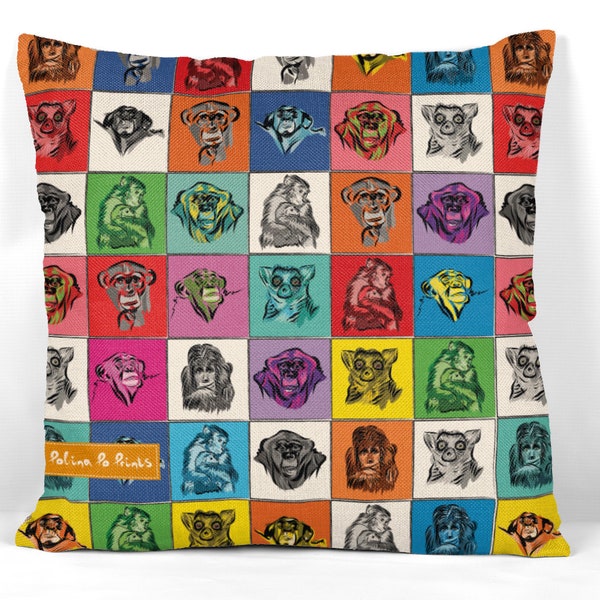 Color Block Pillow - Etsy