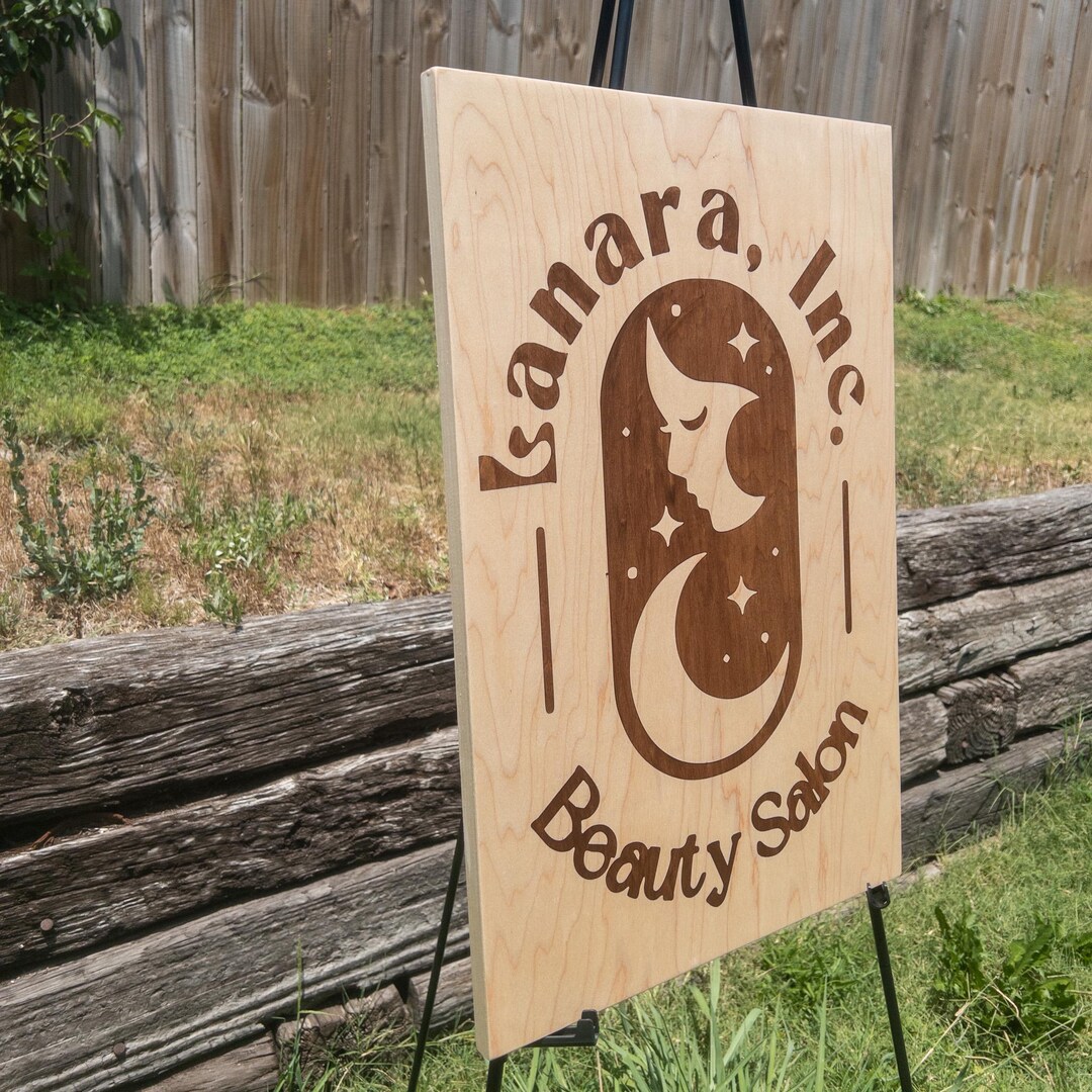 Custom Wood Business Logo Sign Designed With Your Logo or Business ...