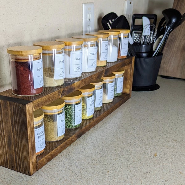 Wooden Spice Rack - Etsy
