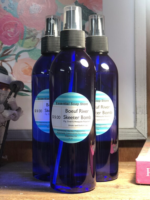 Gnat & Fly Spray Boeuf River Skeeter Bomb 8 Oz. All Natural. - Etsy