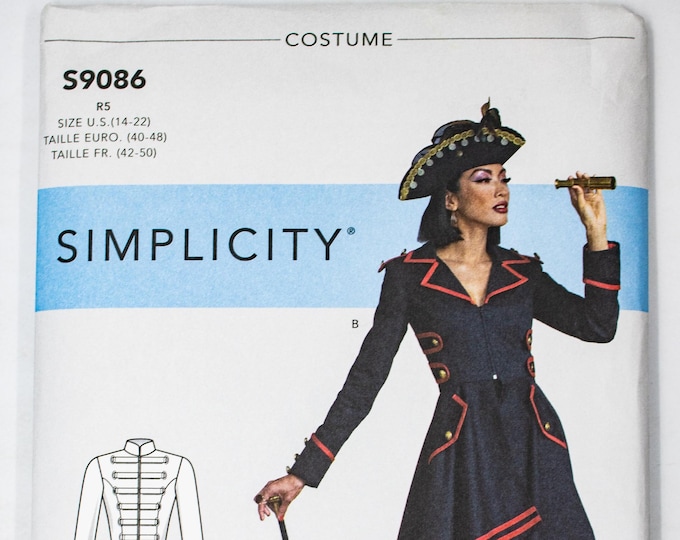 Misses' Steampunk Costume Coats Simplicity Sewing Pattern S9086 - Etsy