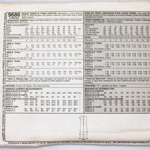 Mccall's, 9686, Vintage, 90s, 1990s, 2 Hour, Dress, in Three Lengths ...