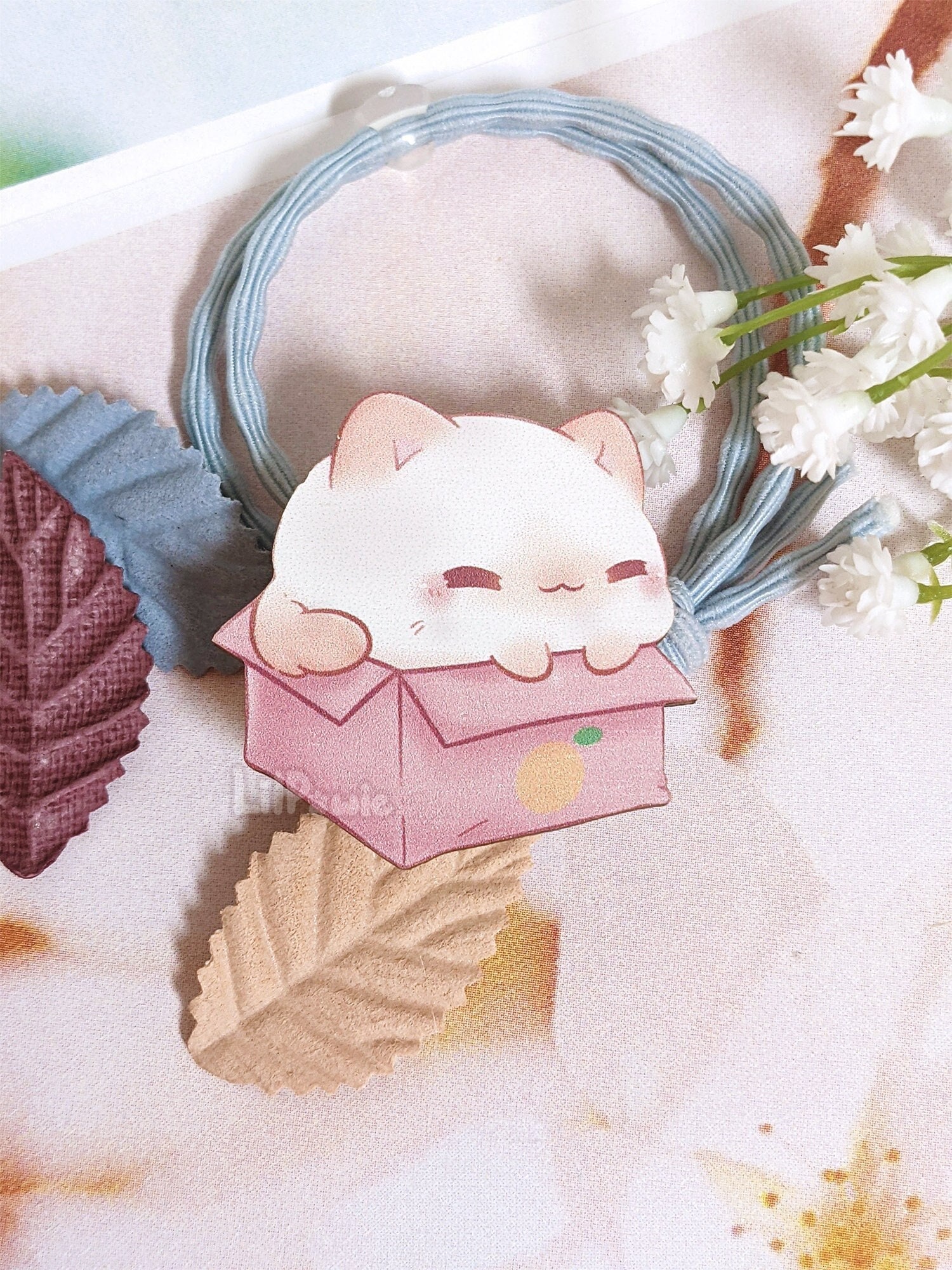 Wooden Pin Matte Orange Ragdoll Sleeping Kitty Cat Round Chibi | Etsy