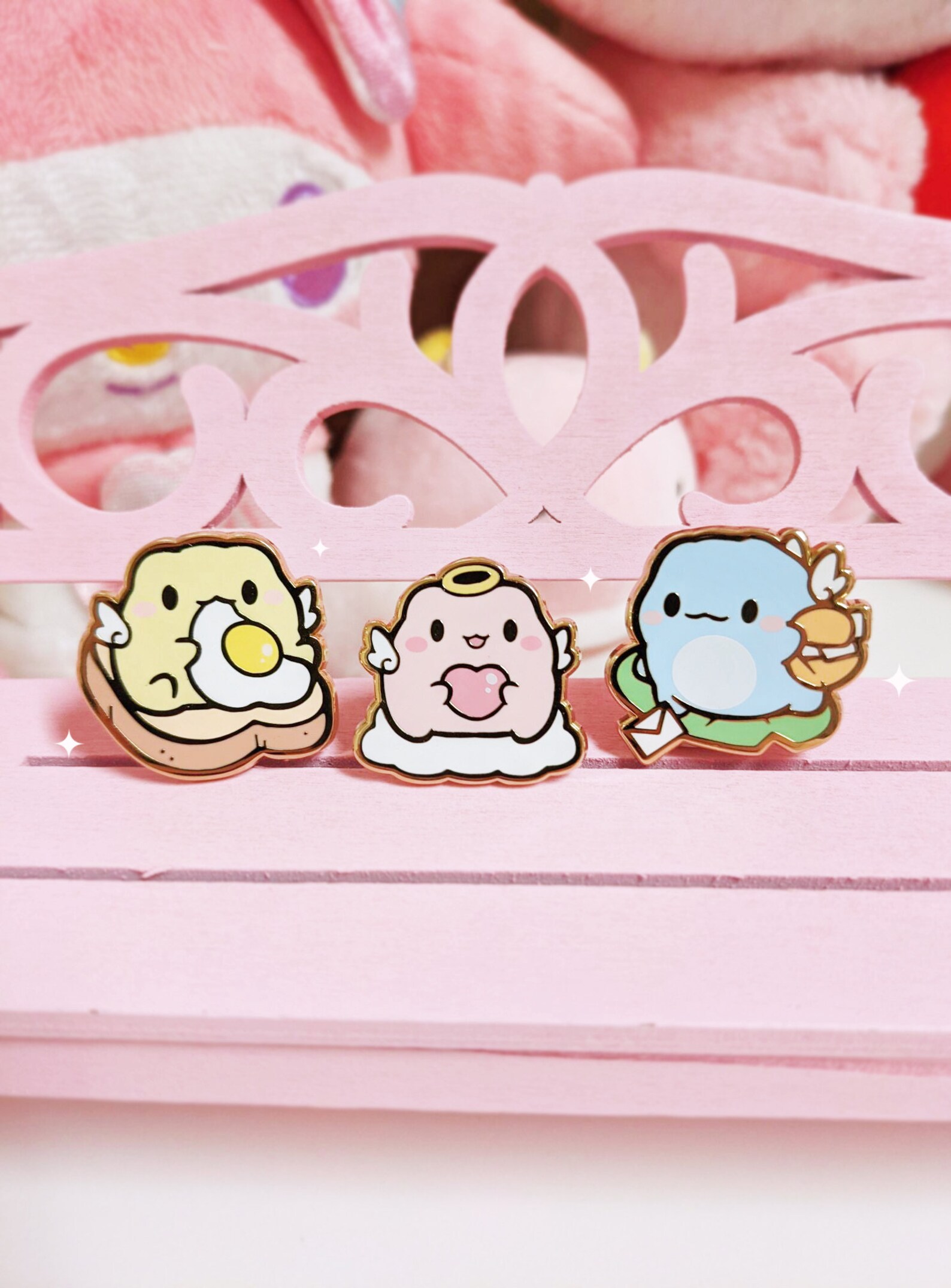 Cute Original Pastel Yellow Egg Toast Breakfast Angel Frog - Etsy