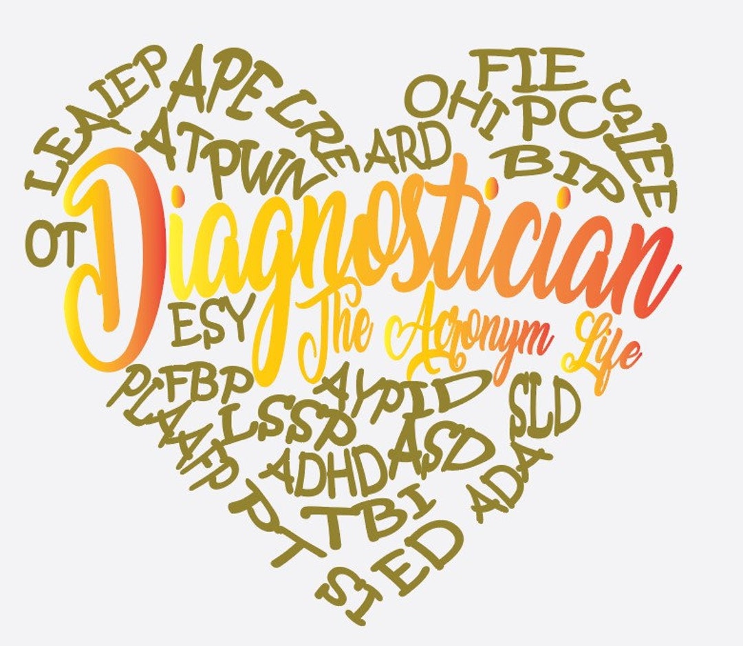 Diagnostician SVG - Acronym Life - Etsy