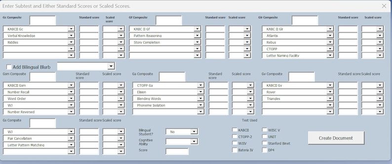 Educational Diagnostician Digital FIE Writing Template ** UPDATED - Etsy
