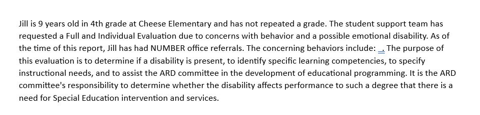 Educational Diagnostician Digital FIE Writing Template ** UPDATED - Etsy