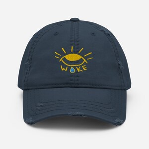 Woke Distressed Dad Hat - Etsy