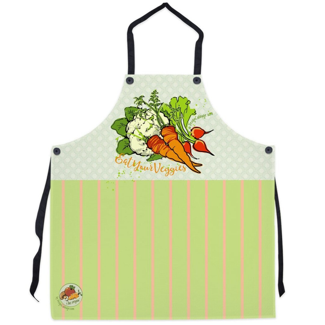 Vegetable Garden Graphic Apron - I Be Vegan® Collection - Etsy