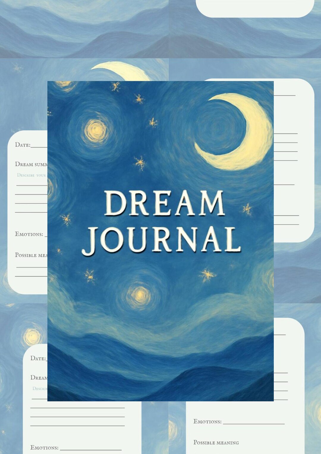 Printable Dream Journal Template | 30 Dream Symbols Meaning Guide | PDF ...