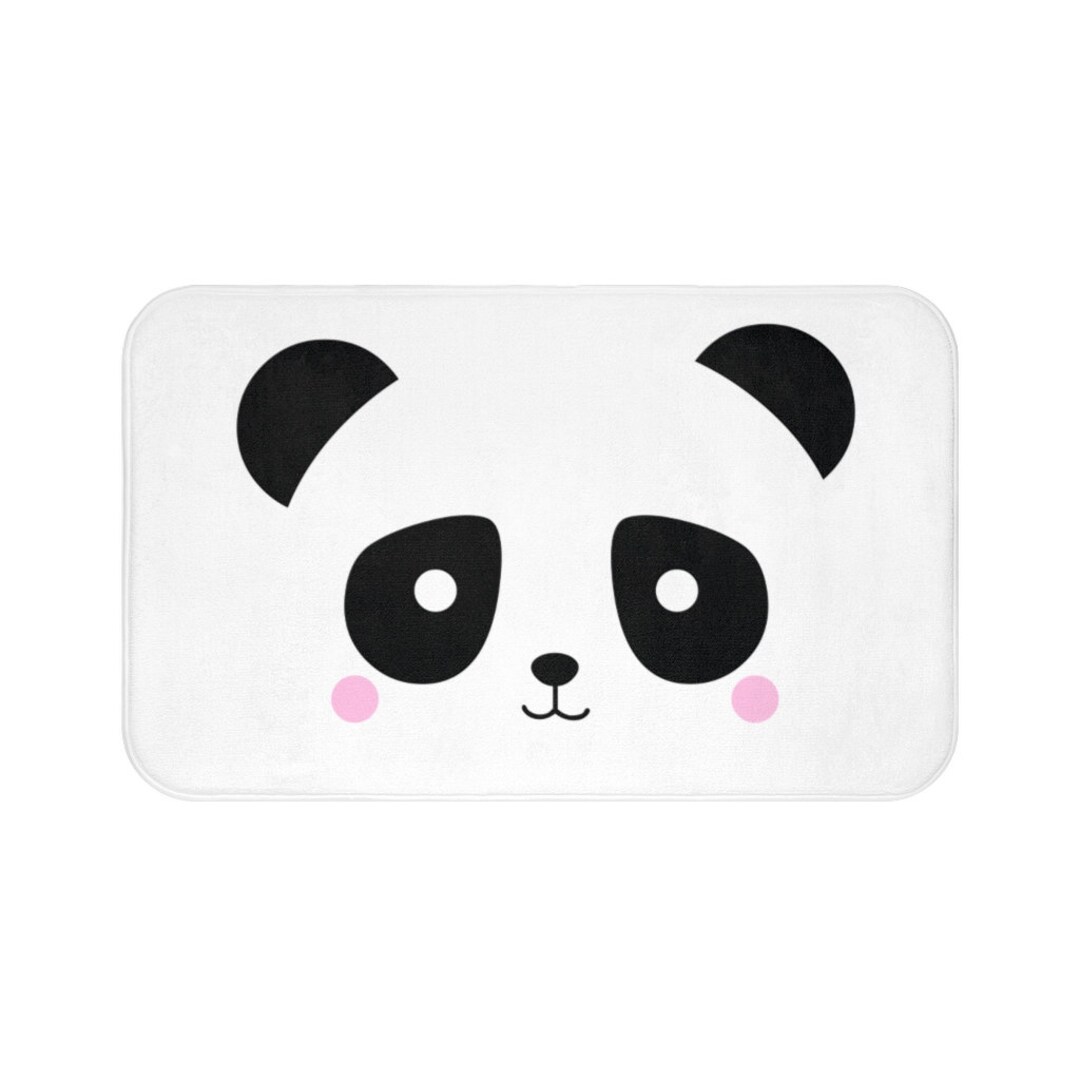 Sweet Panda - Bath Mat. Kids Bath Rug. - Etsy