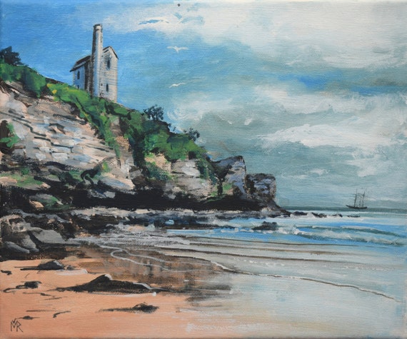 Cornish Dream Acrylic Painting on Canvas - Etsy