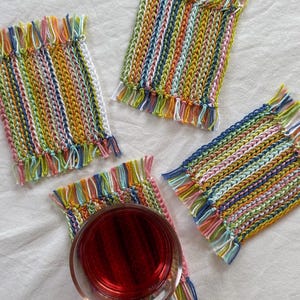 PDF File for Crochet Pattern (english), Rag Rug Coasters, Pictures and ...