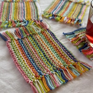 PDF File for Crochet Pattern (english), Rag Rug Coasters, Pictures and ...