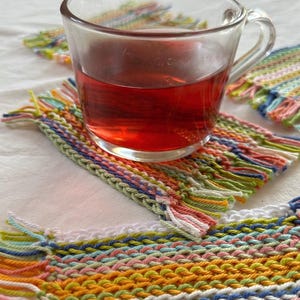 PDF File for Crochet Pattern (english), Rag Rug Coasters, Pictures and ...