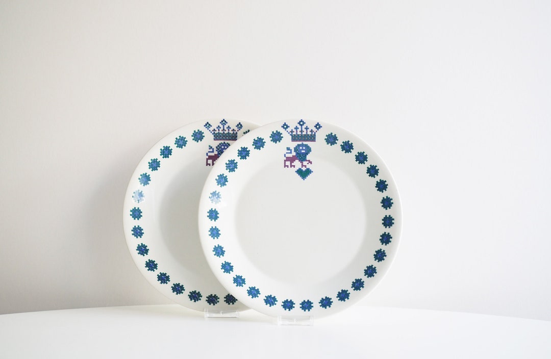 Set of 2 * Figgjo Flint * Dinner Plates * MENU * Norway * 60 * Very ...