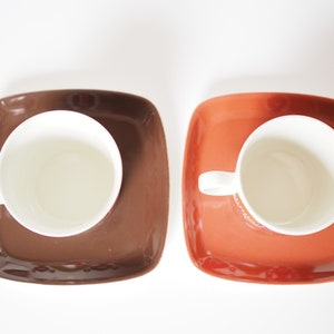 RARE Set of 2 Figgjo Flint Cups and Saucers Granada Made in Norway 60s ...