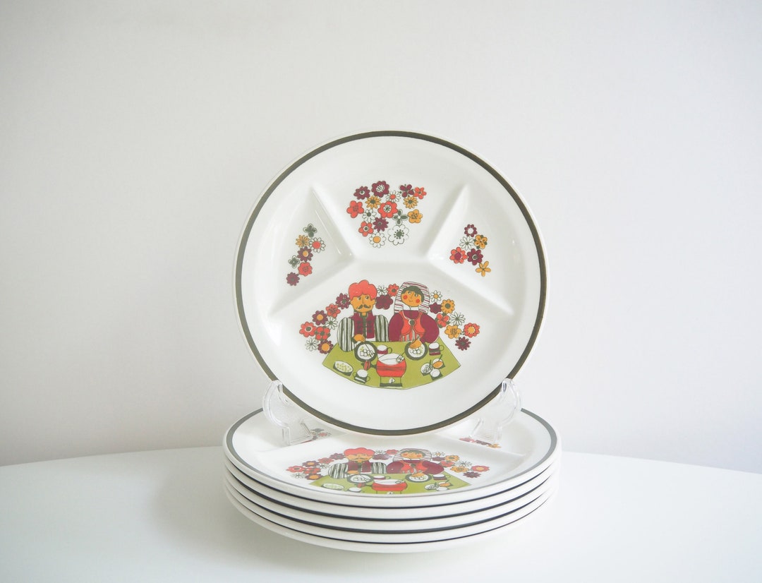 Figgjo Flint * Fondue Plates * Folklore * Nordic Design * 60s * Good ...