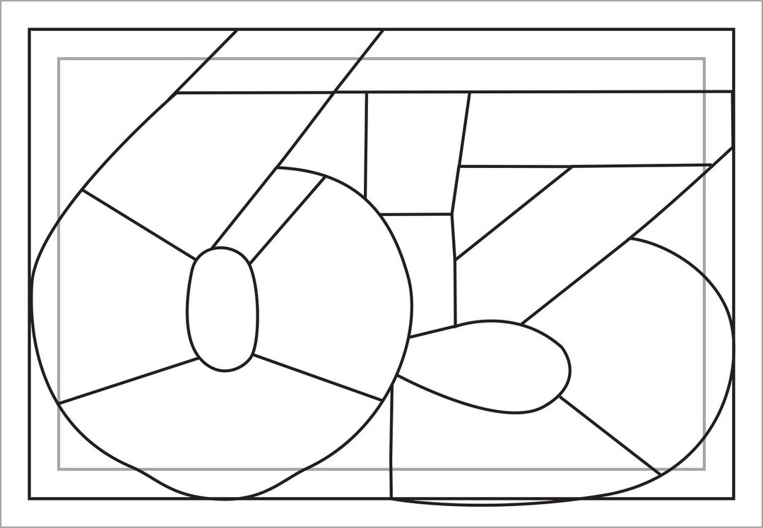 Leadlight House Number Pattern - No. 63 - Etsy