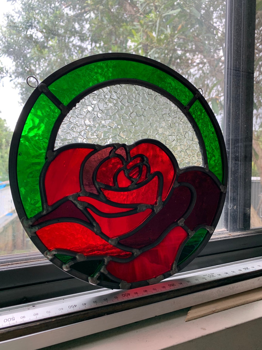 Rose Suncatcher - Etsy