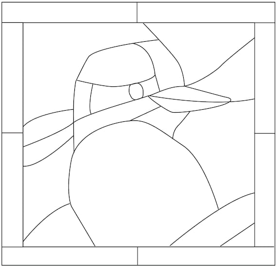 Kookaburra Leadlight Pattern Easy - Etsy