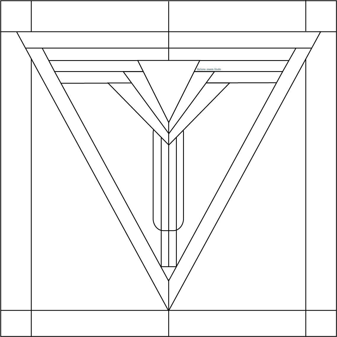 Art Deco Leadlight Pattern - Etsy