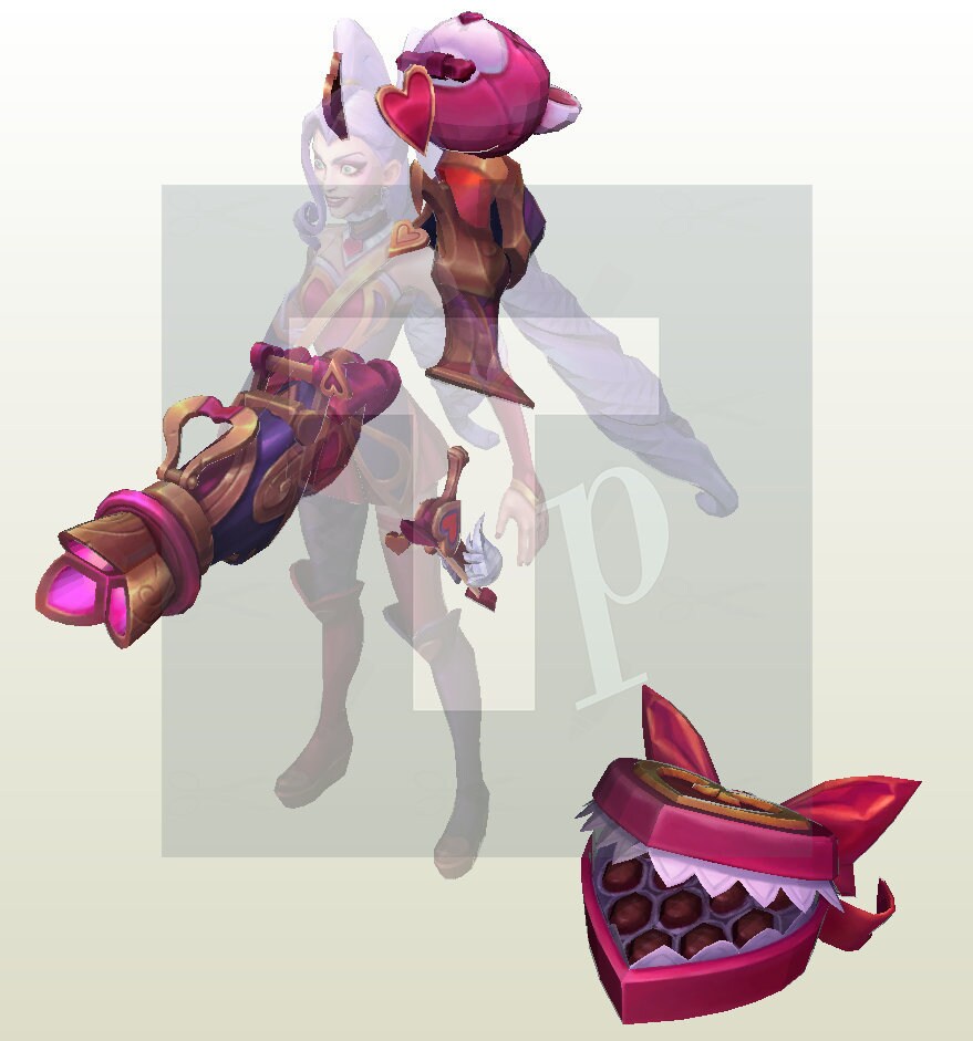 Heartseeker Jinx Cosplay Template for Foam/paper - Etsy