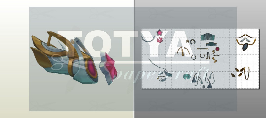 Star Guardian Jinx's Shiro for Cosplay Template for Foam/paper - Etsy