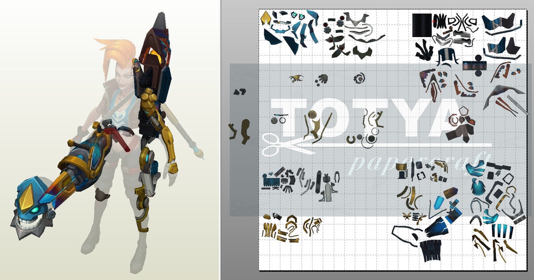 Odyssey Jinx Cosplay Template for Foam/paper - Etsy