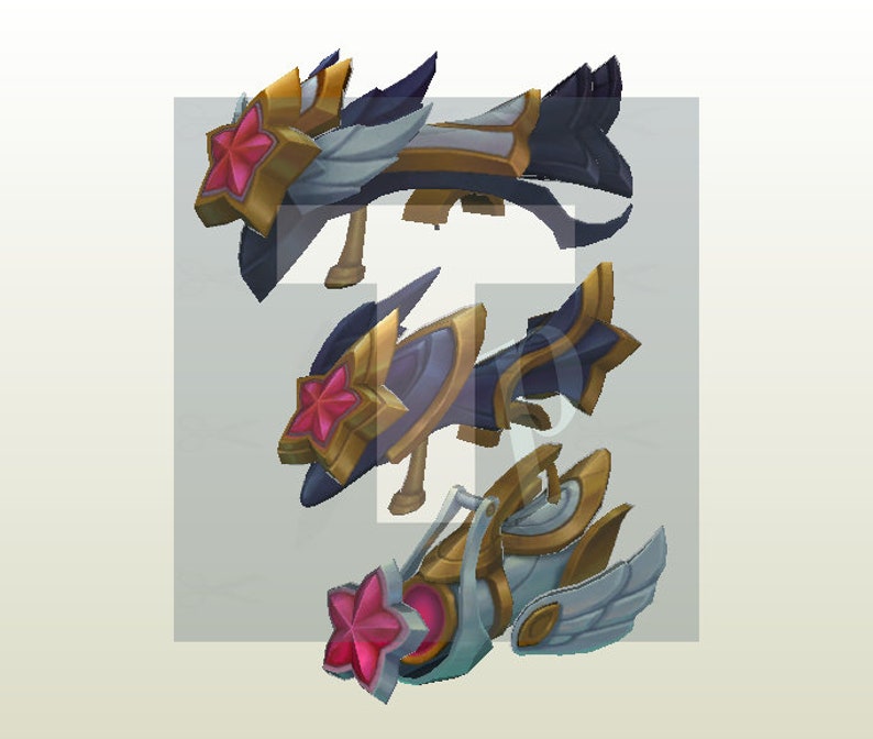 Star Guardian Jinx's Weapons for Cosplay Template for Foam/paper - Etsy