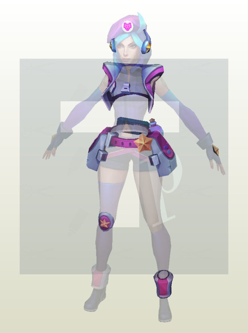 Arcade Caitlyn Gun Cosplay Template for Foam/paper - Etsy