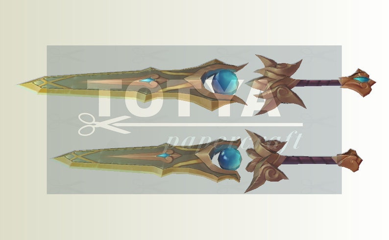 Prestige Valiant Sword Riven Cosplay Template for Foam/paper - Etsy