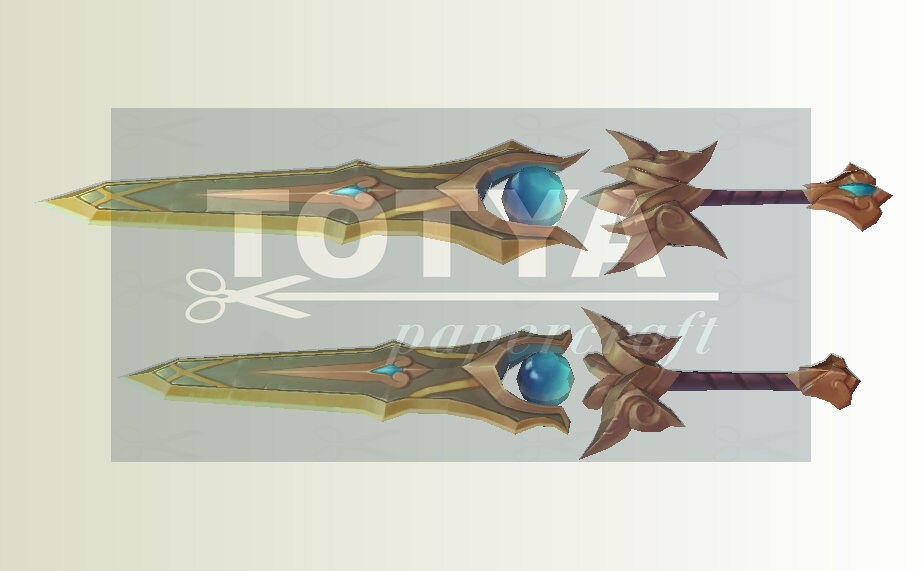 Prestige Valiant Sword Riven Cosplay Template for Foam/paper - Etsy