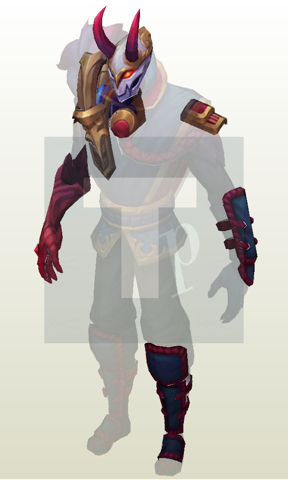 Blood Moon Jhin Cosplay Template for Foam/paper - Etsy