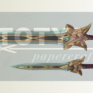 Valiant Sword Riven Cosplay Template for Foam/paper - Etsy
