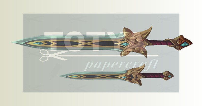 Valiant Sword Riven Cosplay Template for Foam/paper - Etsy