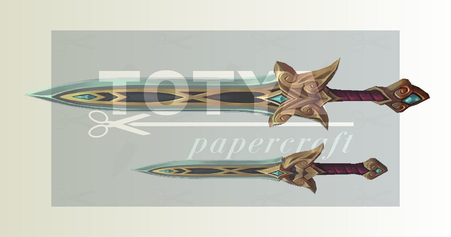 Valiant Sword Riven Cosplay Template for Foam/paper - Etsy