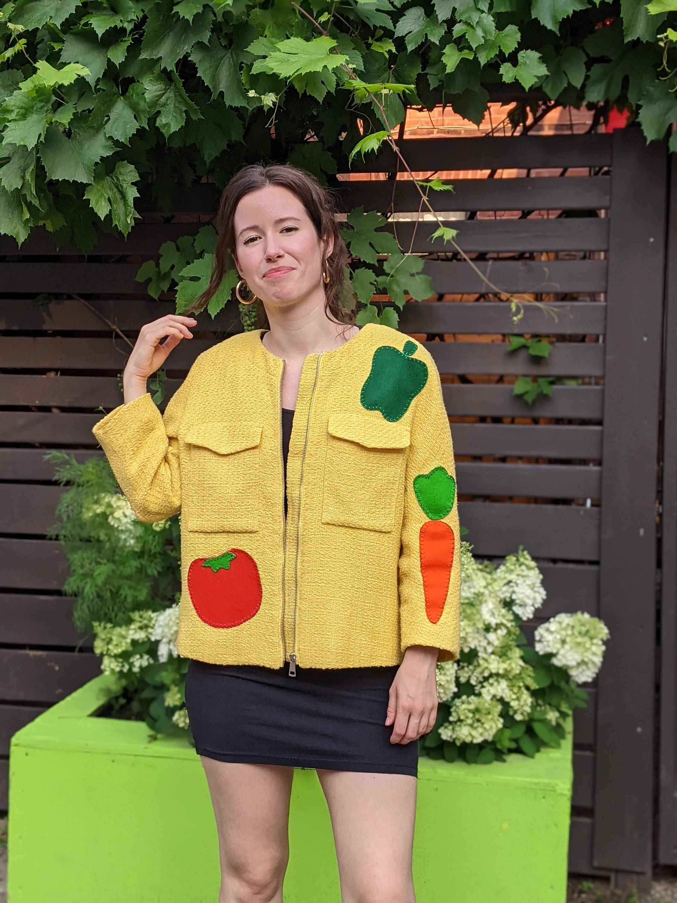 Veggie Blazer | the Nanny Inspired Blazer | Tomato Pepper Carrot Blazer ...
