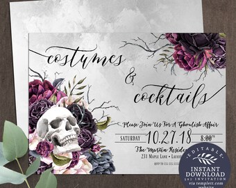 Halloween invitation | Etsy