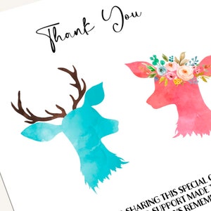 Buck or Doe Invitations, Gender Reveal Invitations, Instant Download ...