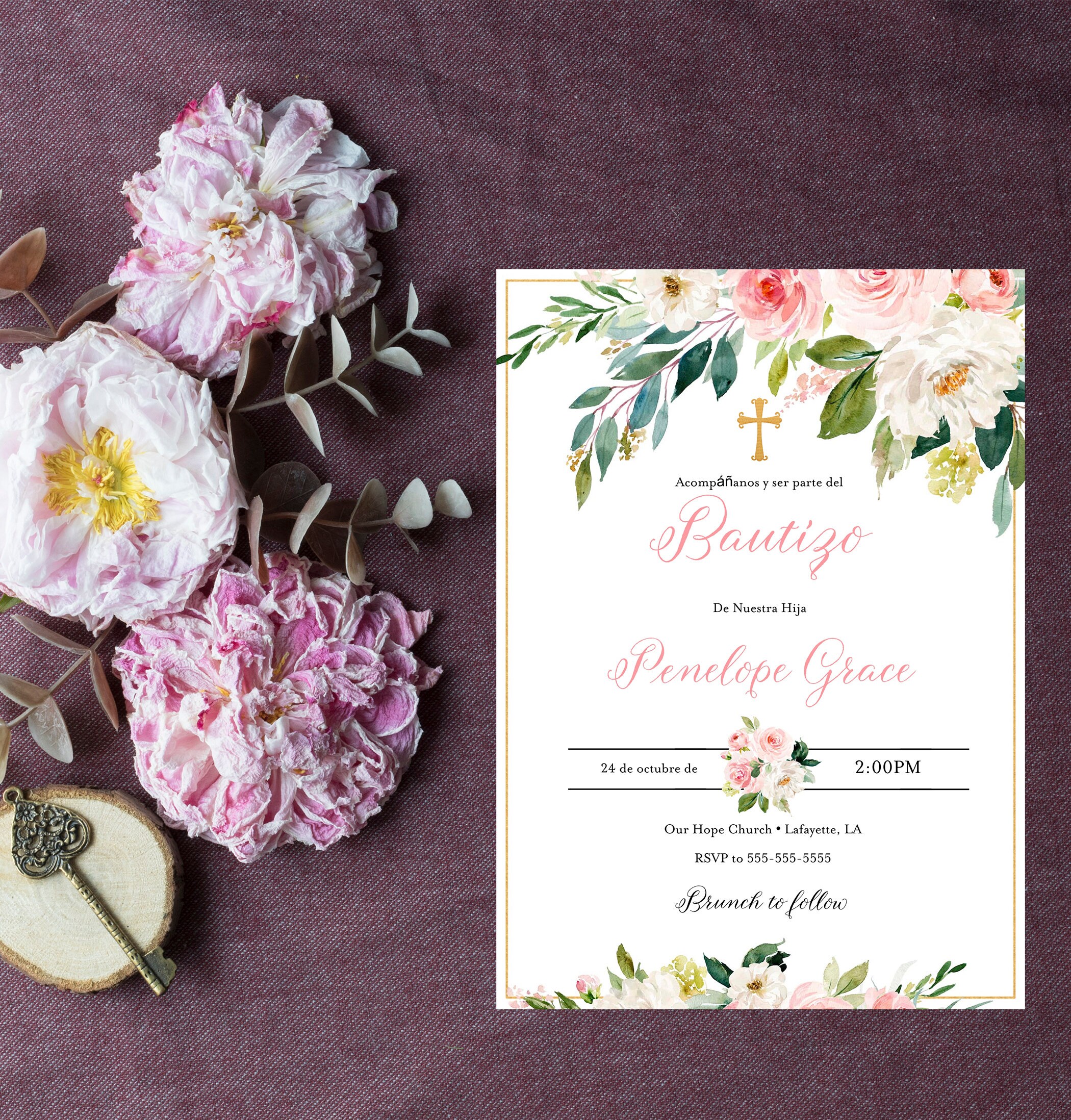 Bautizo Invitations Bautizo Invitations in Spanish | Etsy