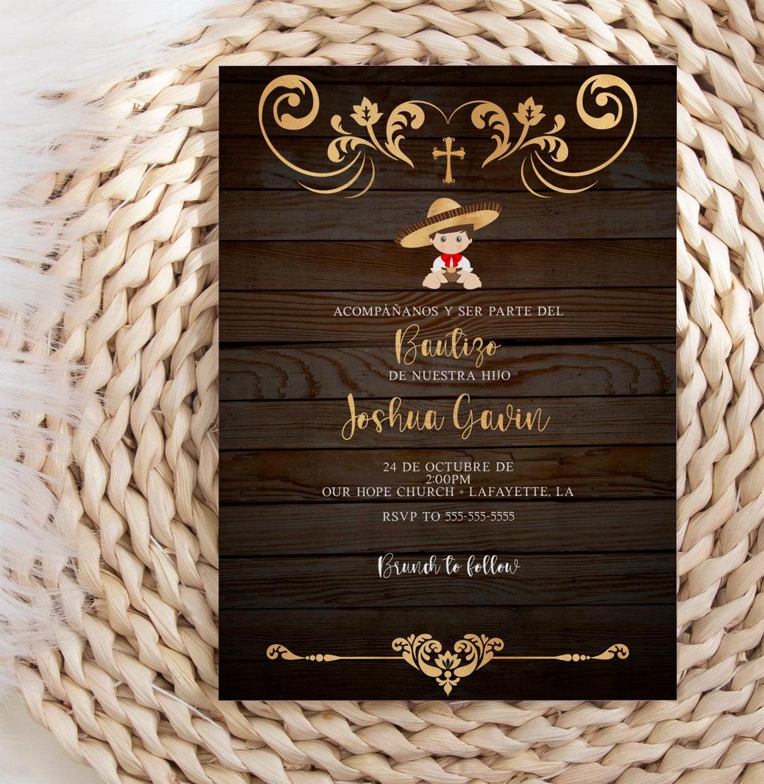 Invitación Charro Mexicana Charro Invitación Charra Bautizo - Etsy España